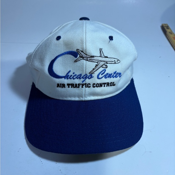Accessories | Vintage Chicago Center Air Traffic Control White And Blue ...